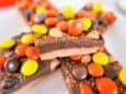 E.T. Movie Night | Reese’s Pieces Chocolate Peanut Butter Fudge Bars