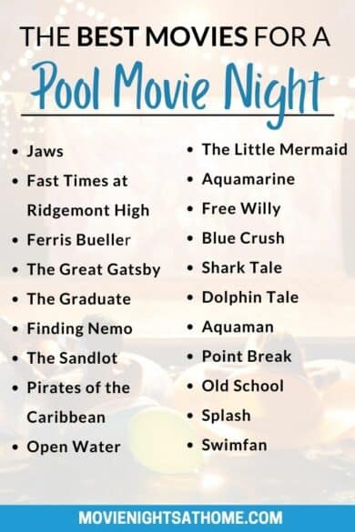 How to Host an Epic Pool Movie Night Party
