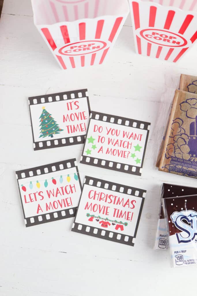 Elf on the Shelf Christmas Movie Night – Free DIY Props
