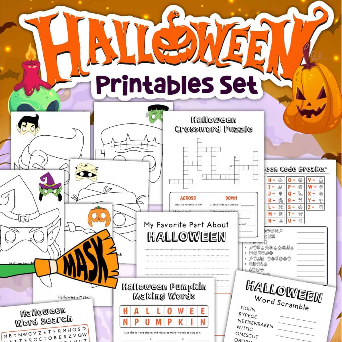 Halloween Printable Activity Book