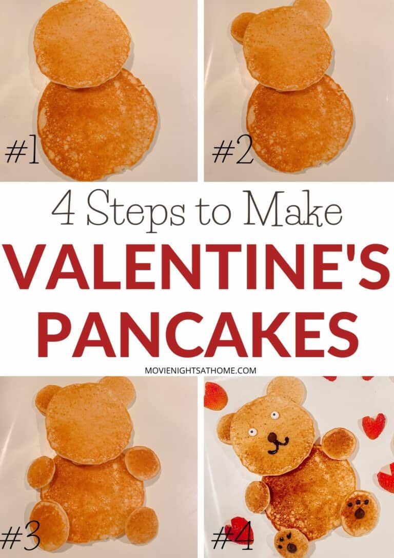 Easy Valentine's Day Breakfast for Kids: Teddy Bear Pancakes