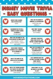 129 Disney Movie Trivia Questions and Answers Printable