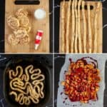 Zombie Bloody Intestines Cinnamon Rolls for Halloween