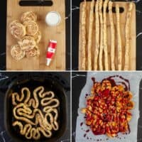 Zombie Bloody Intestines Cinnamon Rolls for Halloween